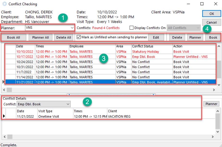 Conflict Checking Vch Procura Help