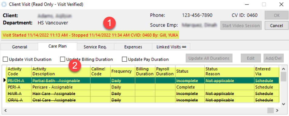 View Completed Client Visit Documentation – VCH Procura Help