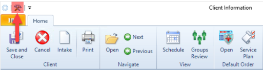 Client/Employee Information Navigation Options – VCH Procura Help
