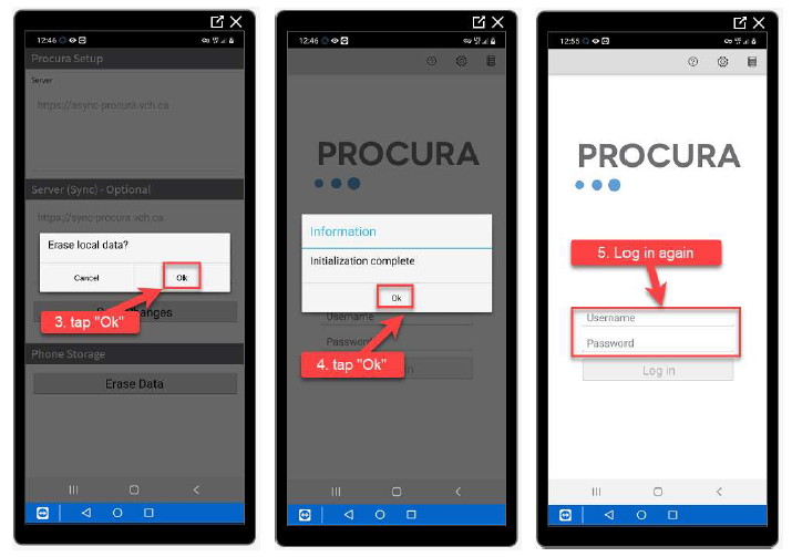 Clear the Cache in the Procura Prod App – VCH Procura Help