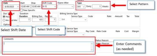 How to Schedule an Employee into Shifts – VCH Procura Help