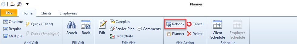 Scheduling Planners – VCH Procura Help