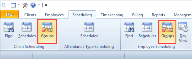 Scheduling Groups Module – VCH Procura Help