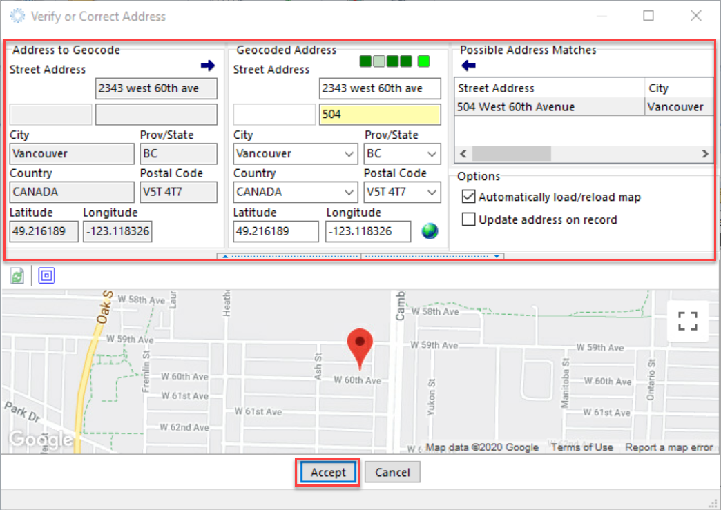 Add A New Address for a Client or Employee – VCH Procura Help