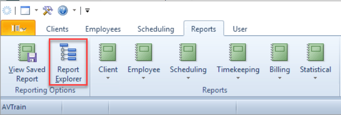 Custom Reports Catalogue (Report Explorer) – VCH Procura Help