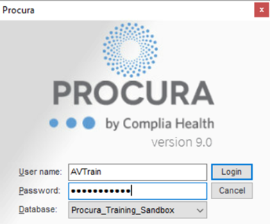 Sandbox Database Access – VCH Procura Help
