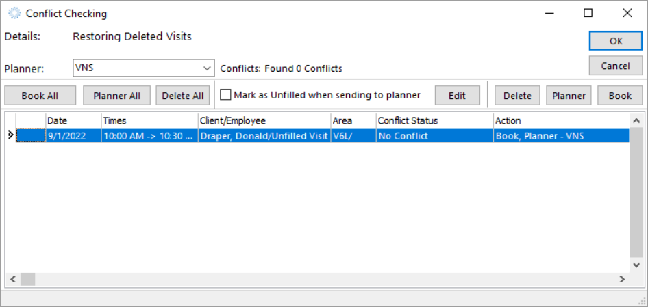 Delete/Undelete a Visit – VCH Procura Help